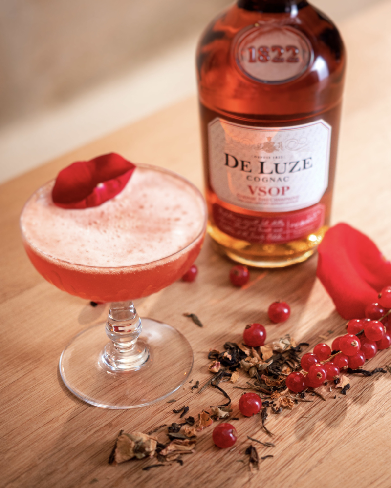 Cocktail Midnight Roses - Cognac de Luze